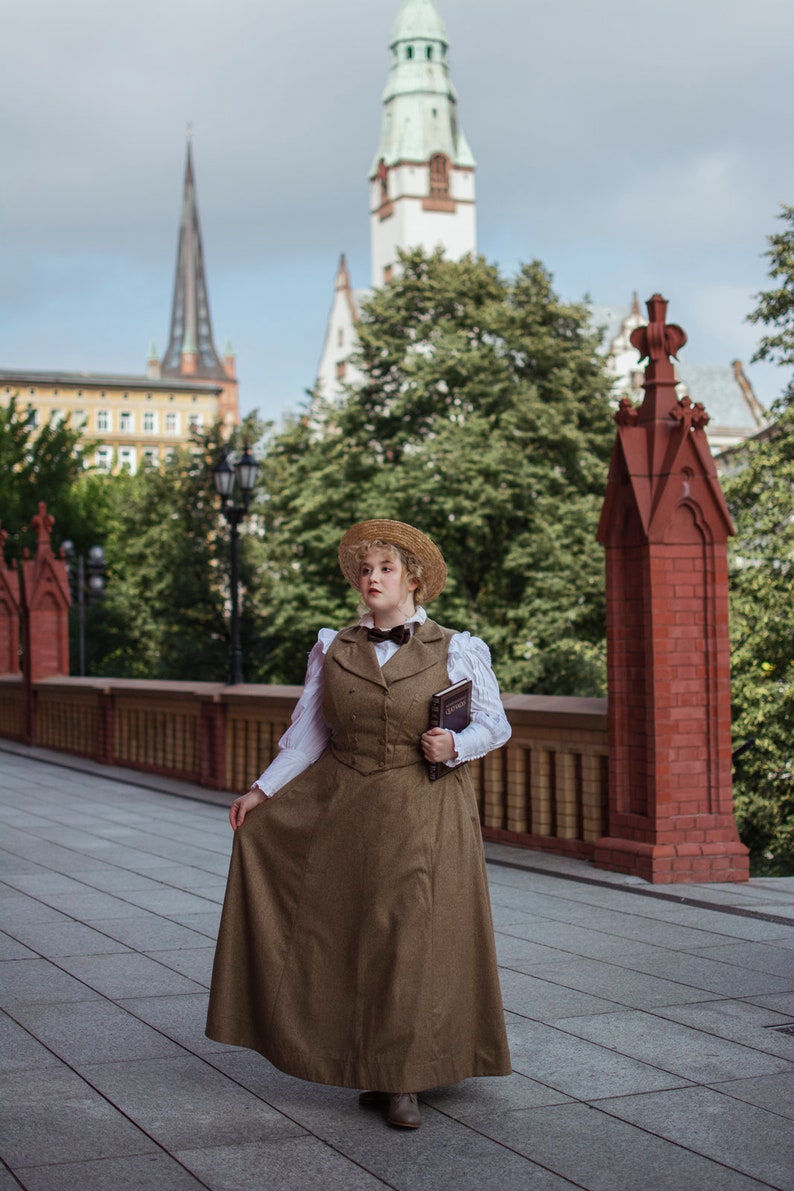 Edwardian Set, Wool Suit Women,victorian Suit, Tweed Women, Victorian ...