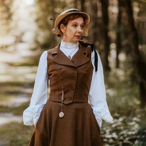 Victorian Vest, Tweed Waistcoat,edwardian Waistcoat, Wool Waistcoat ...