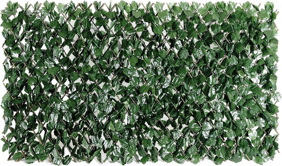 Colourtree Ivy Hedge Double Side Retractable Expandable Faux Artificial ...