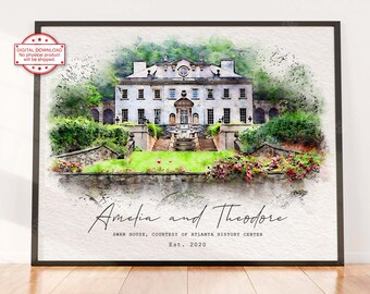 Custom Wedding Venue Poster - Etsy