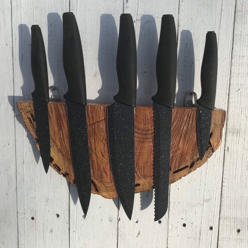 Wood Knife Rack - Etsy