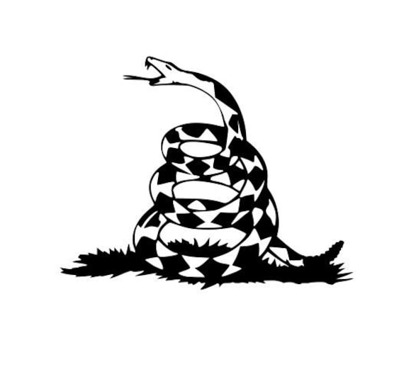 Gadsen Snake SVG Snake Don't Tread on Me Logo Snake | Etsy