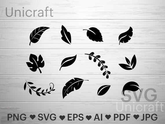 Leaves Svg Tree Leaves Svg File Vector Leaves Silhouette | Etsy