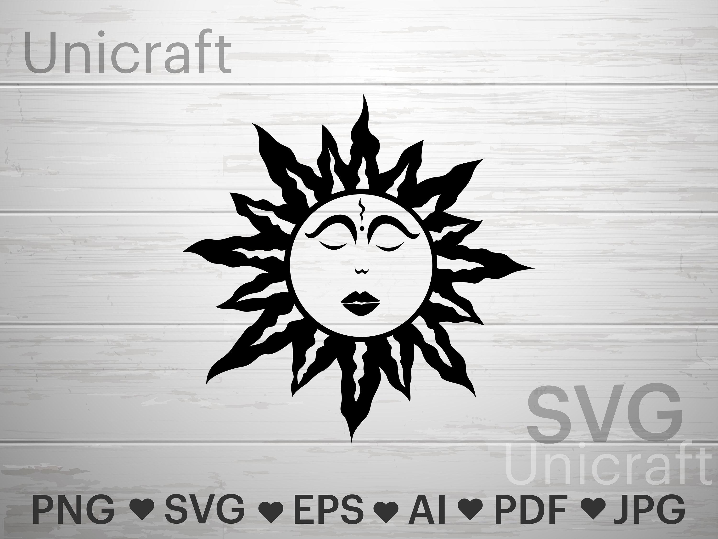 Sun Svg Cute Sun Svg Sunshine Svg Sun Face Svg Celestial Smiling