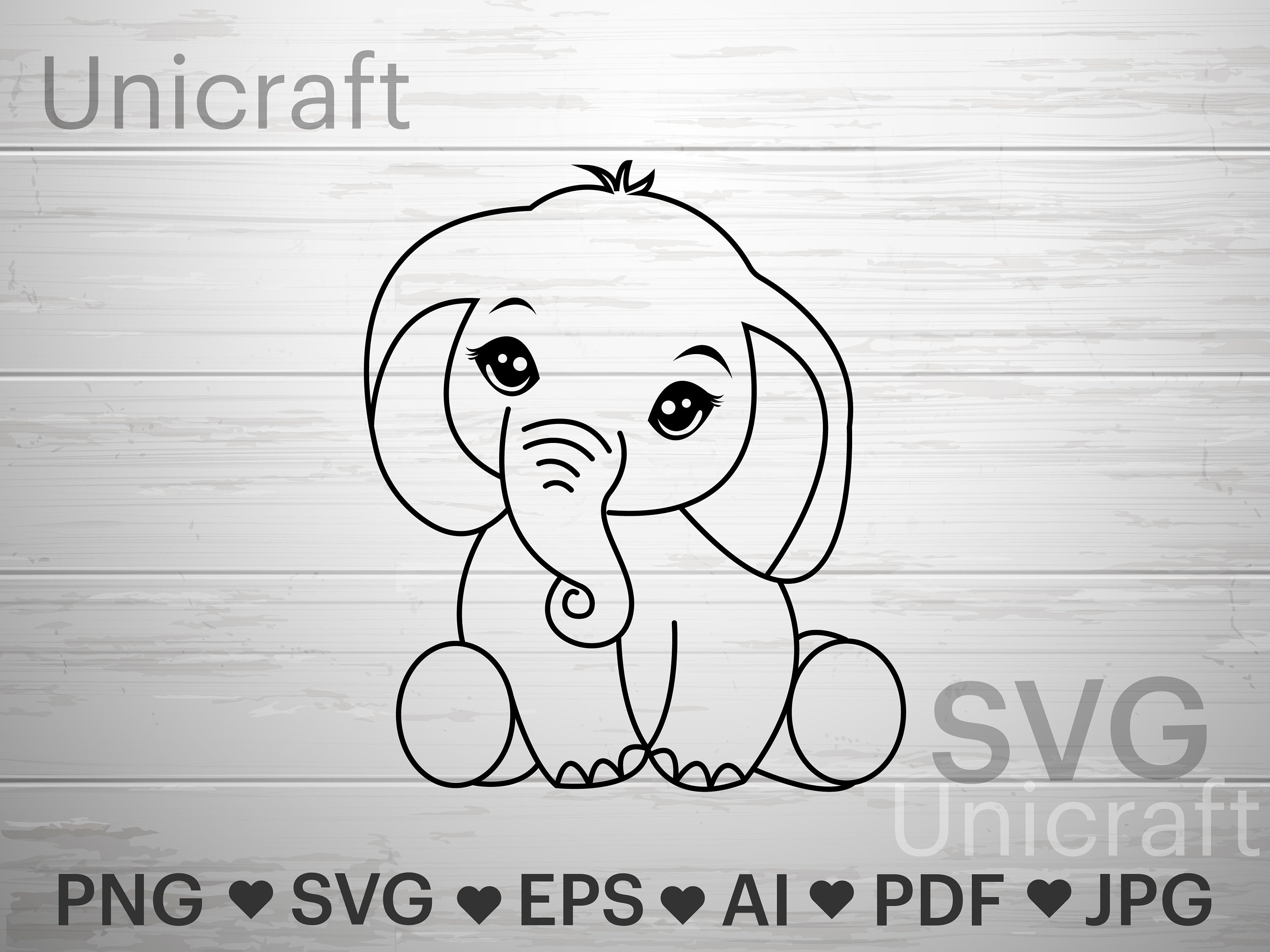 Elephant Svg, Baby Elephant Svg File, Vector, Cute Elephants , Elephant ...