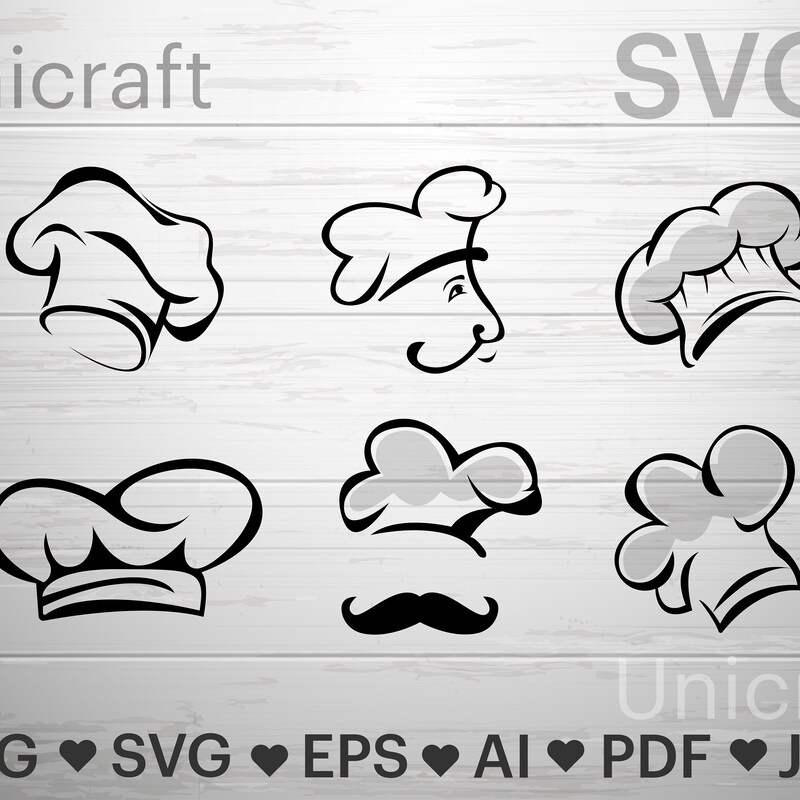 Chef Hat Svg - Etsy