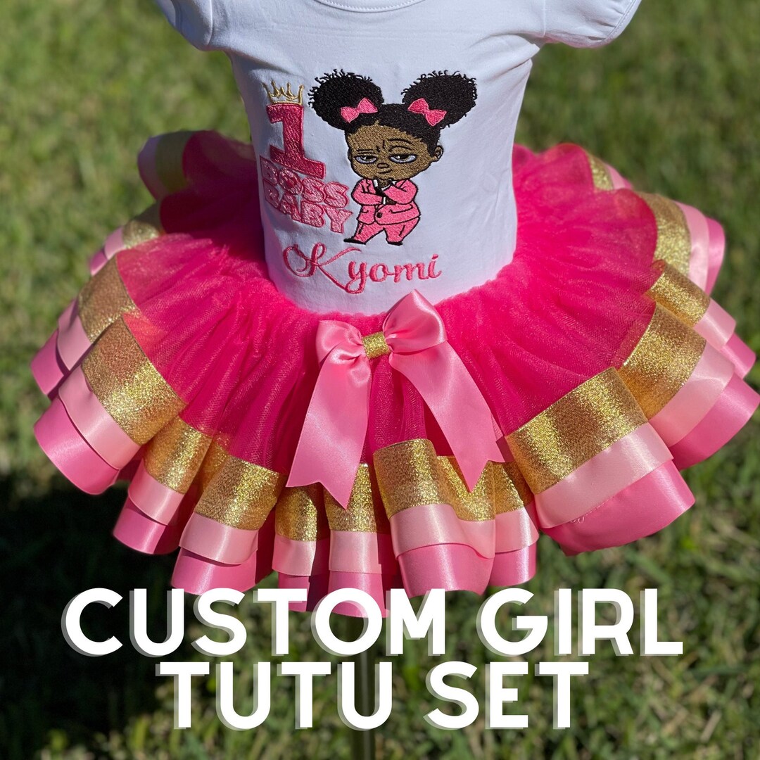 Birthday Girl Tutu Outfit Custom Embroidery - Etsy