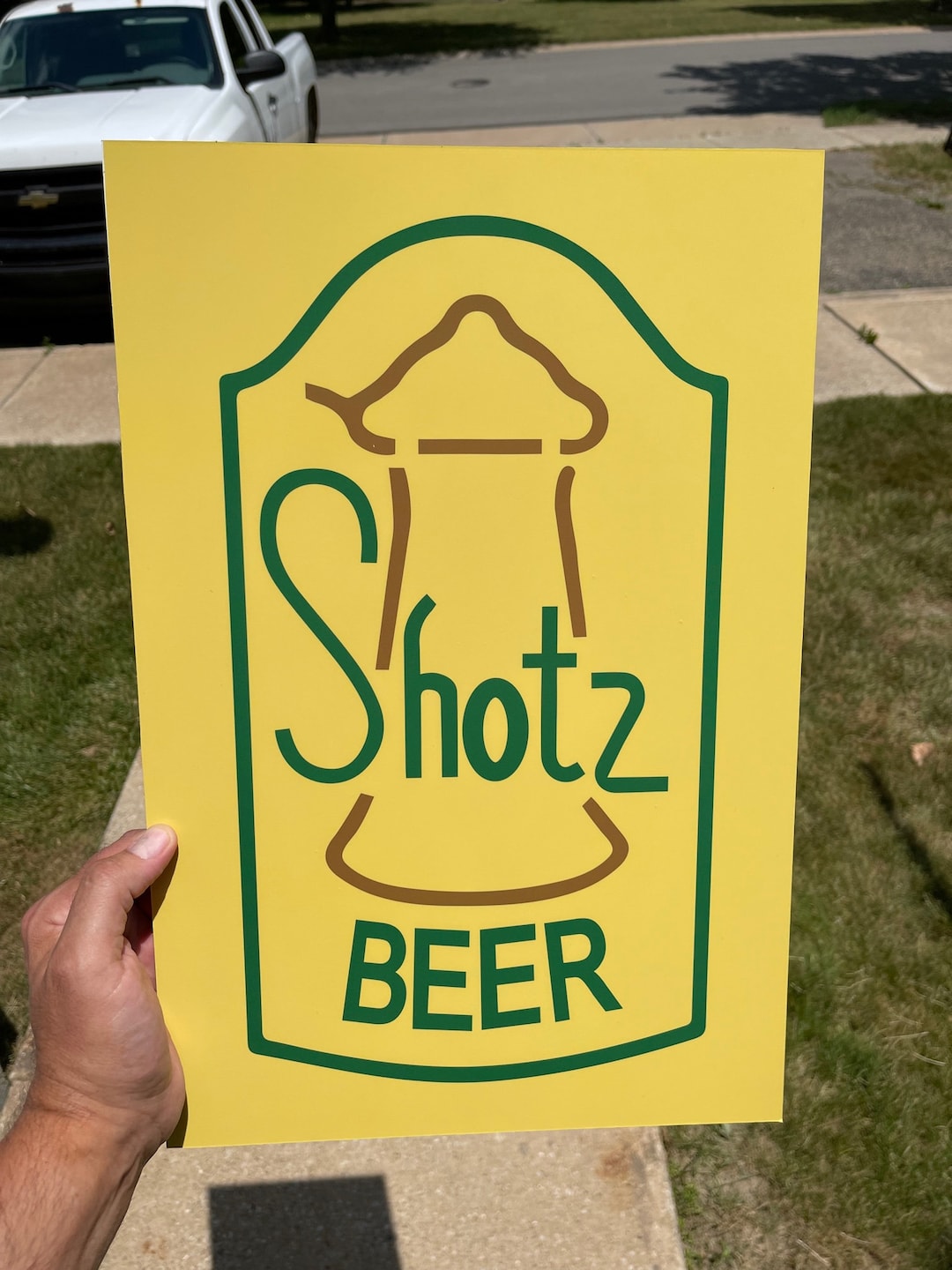 Shotz Beer Sign From Laverne and Shirley- Parking Sign / Classic TV ...