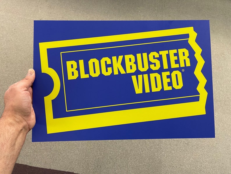 Blockbuster Video Wall Sign / Block Buster Video Sign / Metal Sign / - Etsy