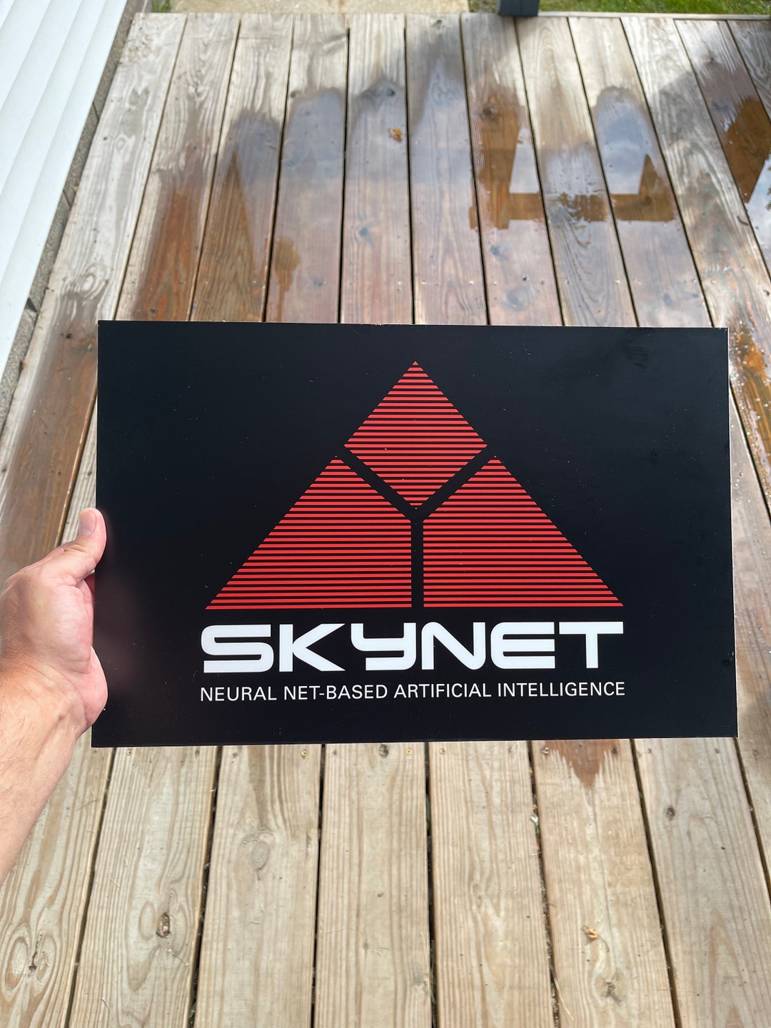 Skynet Sky Net Wall Sign / Terminator 2 / Metal Sign /T2 Sign ...