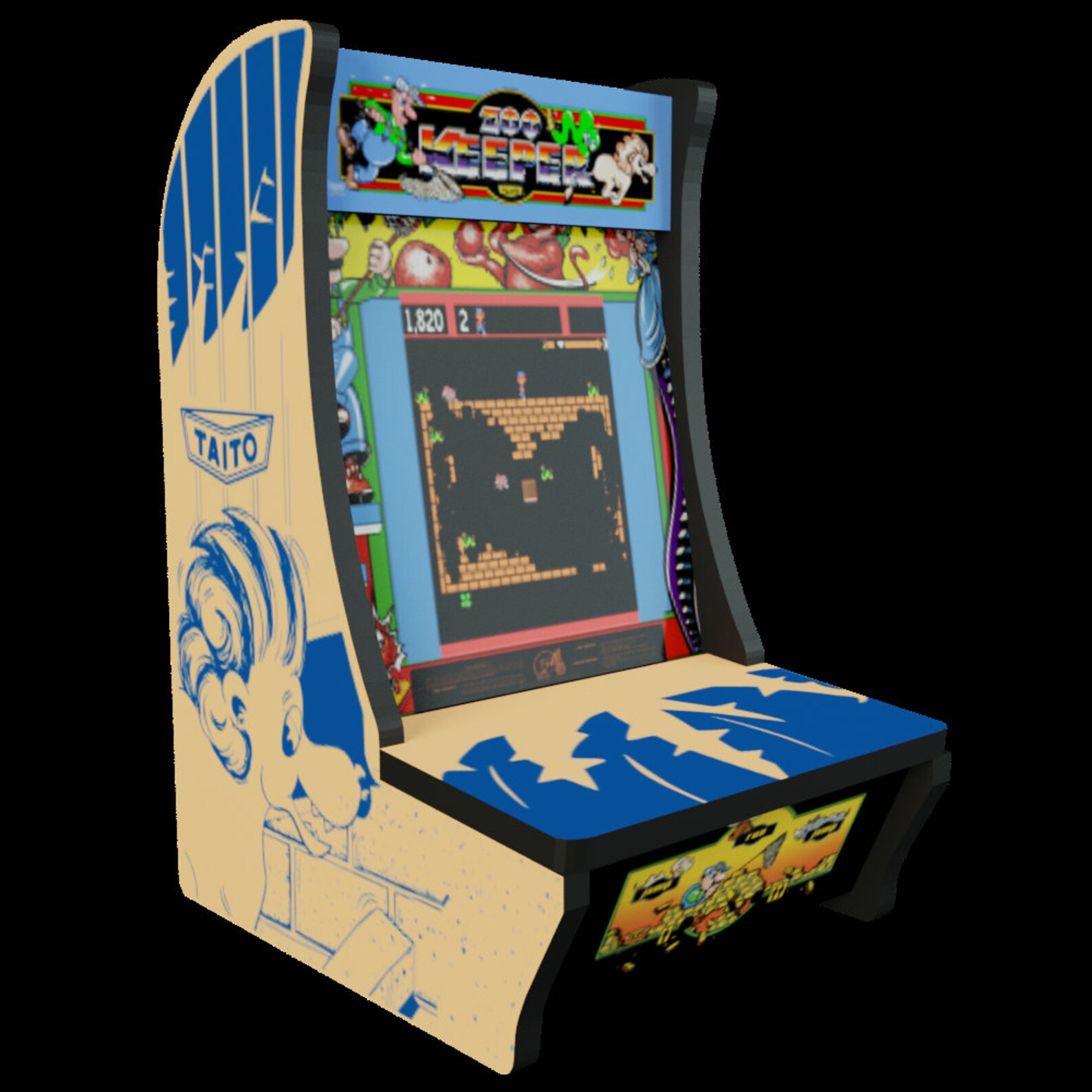 Arcade1up Countercade Art Kit/side Art/ Cpo/bezel/reskin/arcade Side ...