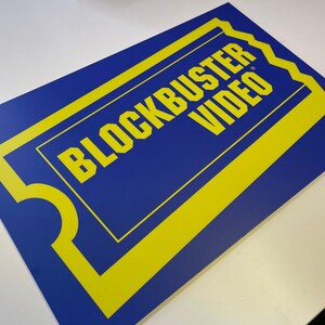 Blockbuster Video Wall Sign / Block Buster Video Sign / Metal Sign / - Etsy