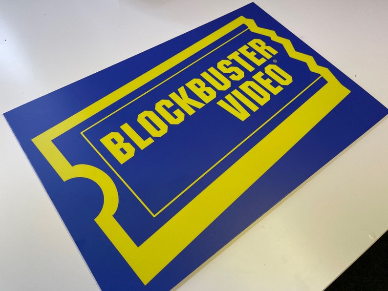 Blockbuster Video Wall Sign / Block Buster Video Sign / Metal Sign / - Etsy