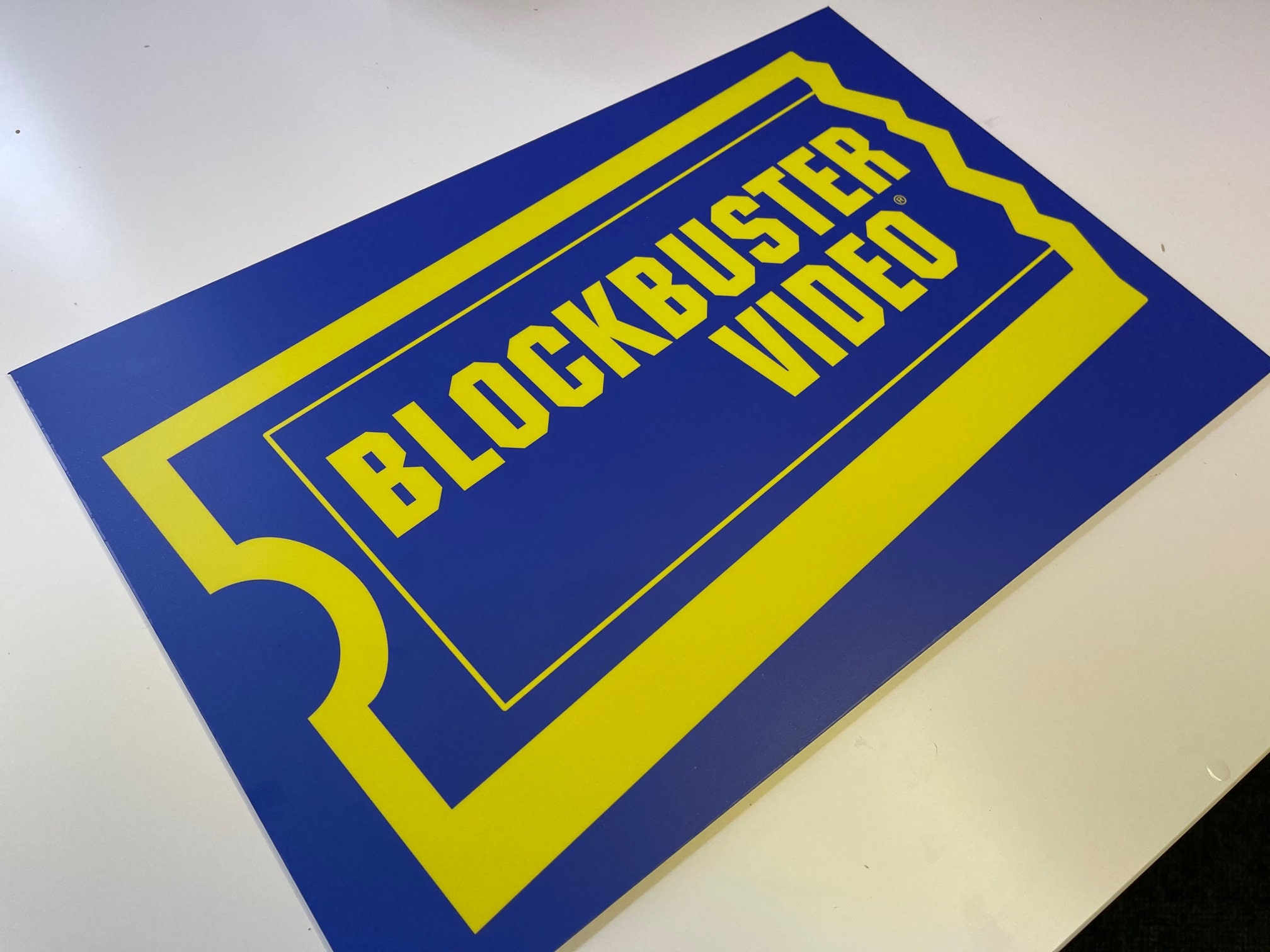 Blockbuster Video Wall Sign / Block Buster Video Sign / Metal Sign ...