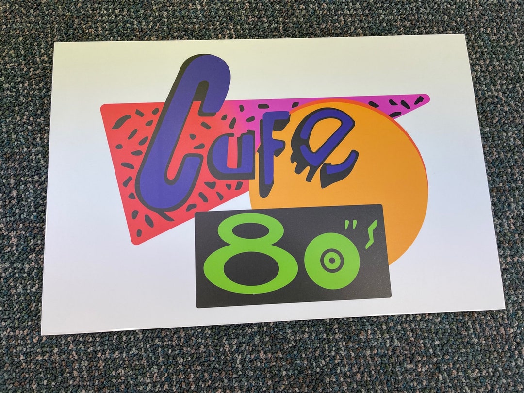 Cafe 80's Sign as Seen in Back to the Future II - Parking Sign - Etsy