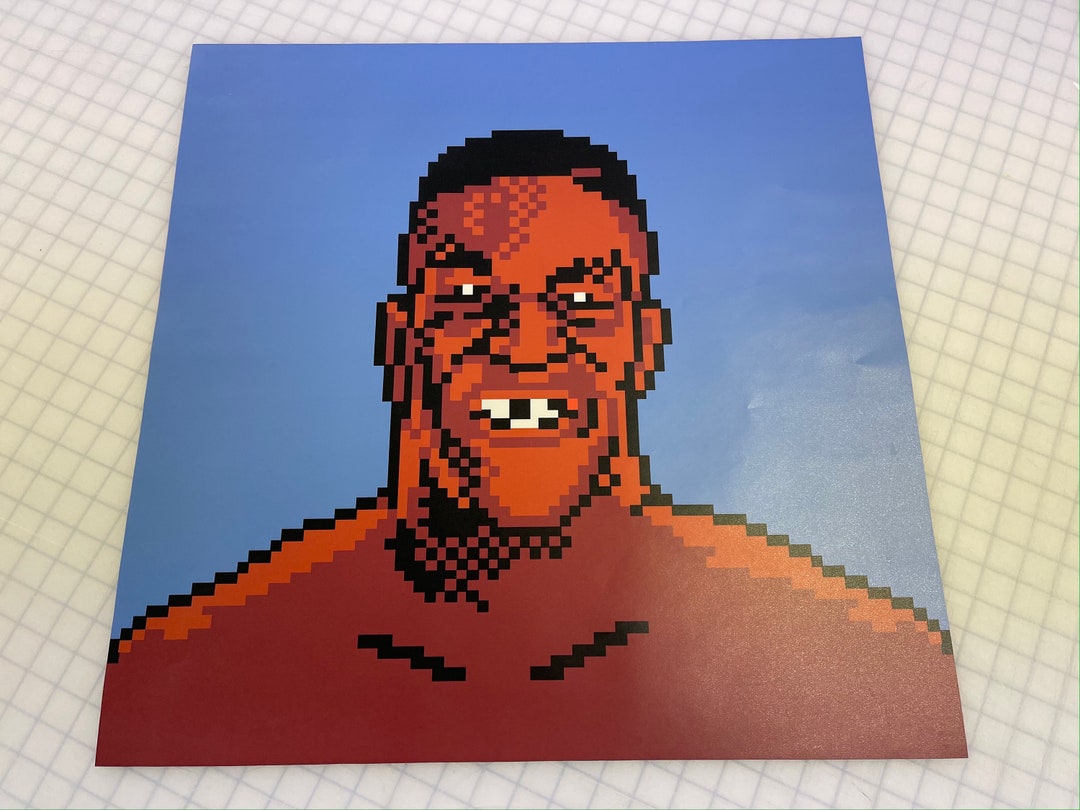 Mike Tyson Punch Out Wall Art - Removable Wall Graphic - 8 Bit Art ...