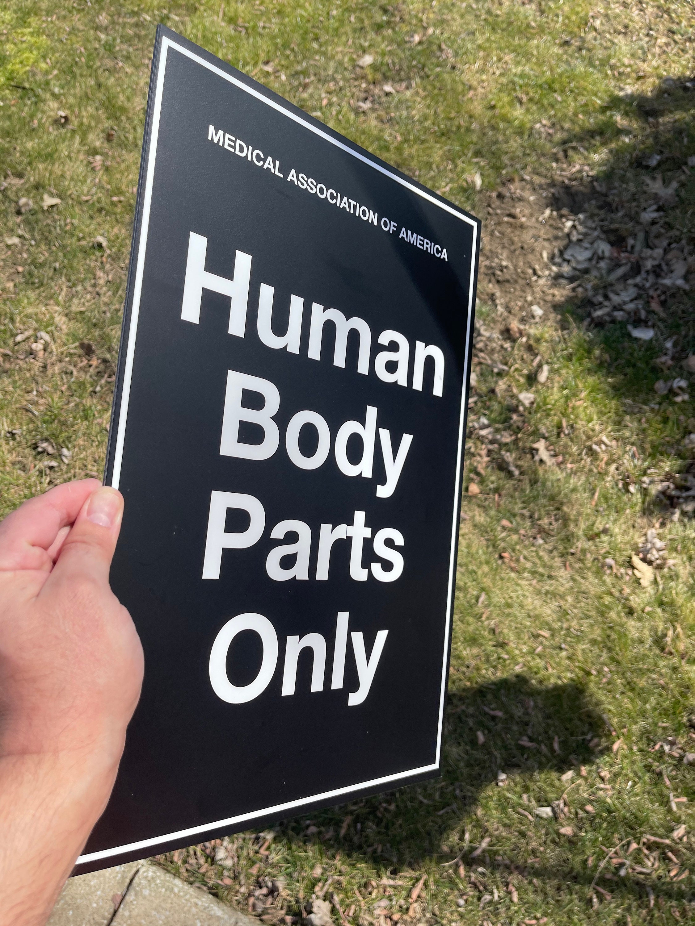 Human Body Parts Sign / Joke Medical Sign / Metal Sign /medical Joke ...