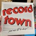 Record Town Store Sign / Retro Record Store/ Old School Vintage 1980's ...