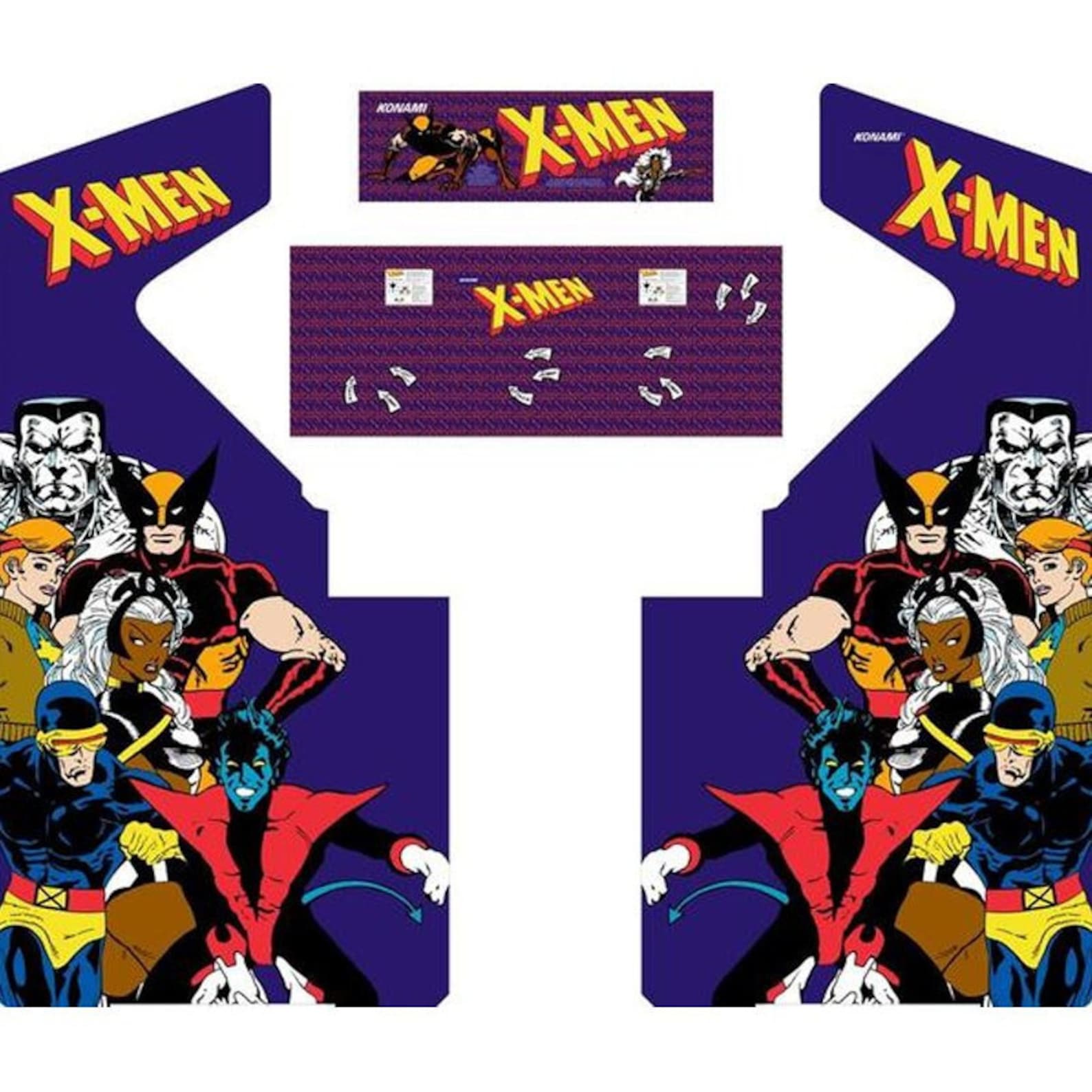 4 Player X-men Arcade Game Complete Restoration Kit x-men 4 Player - Etsy