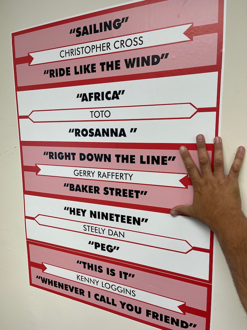 Yacht Rock - Retro Jukebox Song Title Card / Art Print / Music Poster ...