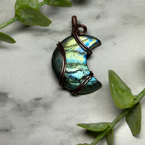 Wire Wrapped Moon - Etsy