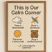 Calm Corner Poster: SEL Coping Strategies Chart for Kids (digital ...