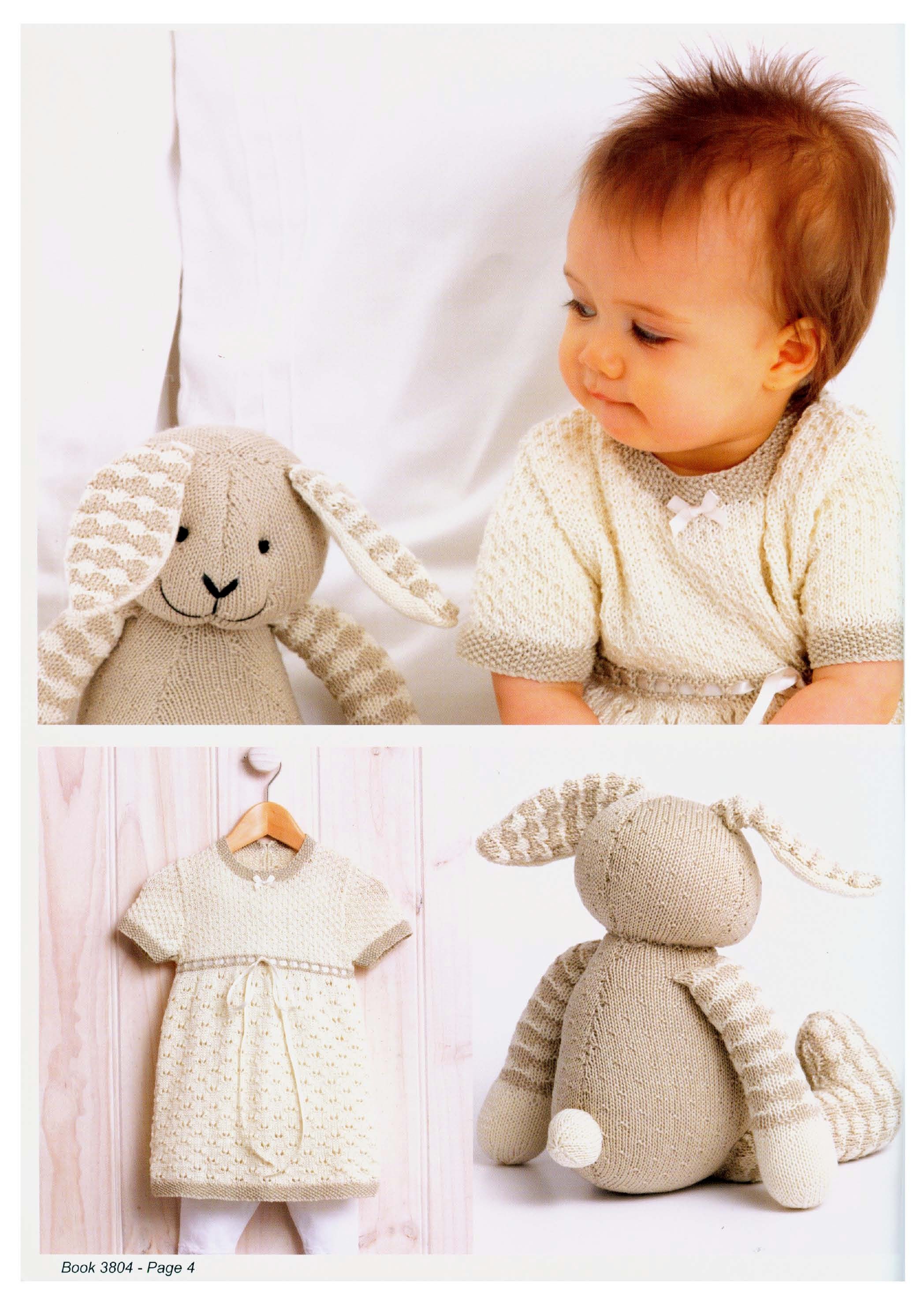 Rabbit Toy Knitting Pattern PDF, Soft Knitted Rabbit, Stuffed Animal ...