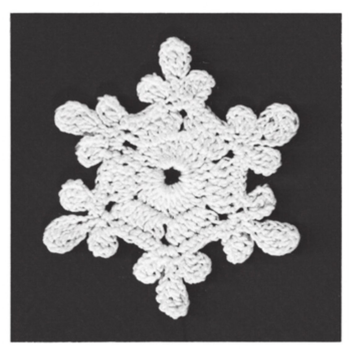 3 Crochet Snowflakes Pattern, Vintage Patterns, Christmas Ornaments ...