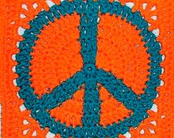 Crochet Peace Sign - Etsy