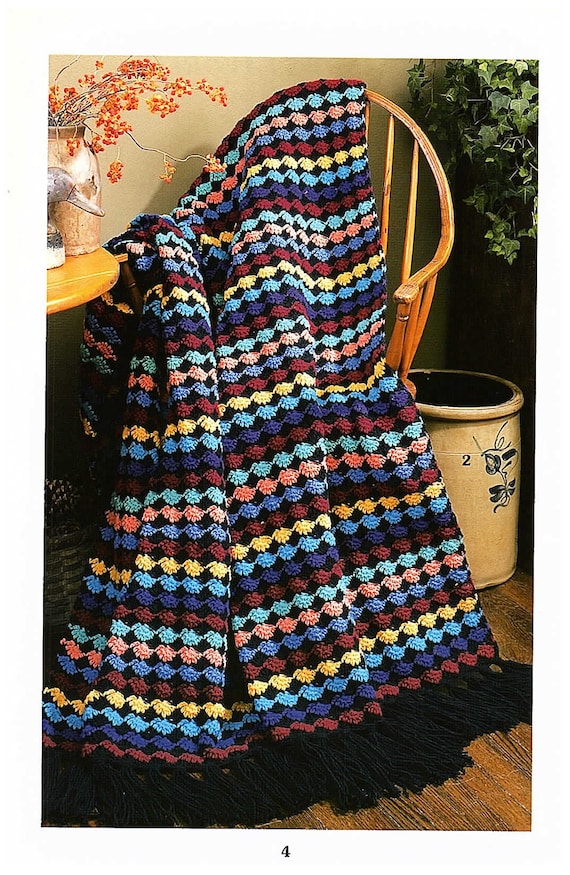 Vintage Crochet Pattern Afghan Pattern PDF Instant Digital | Etsy