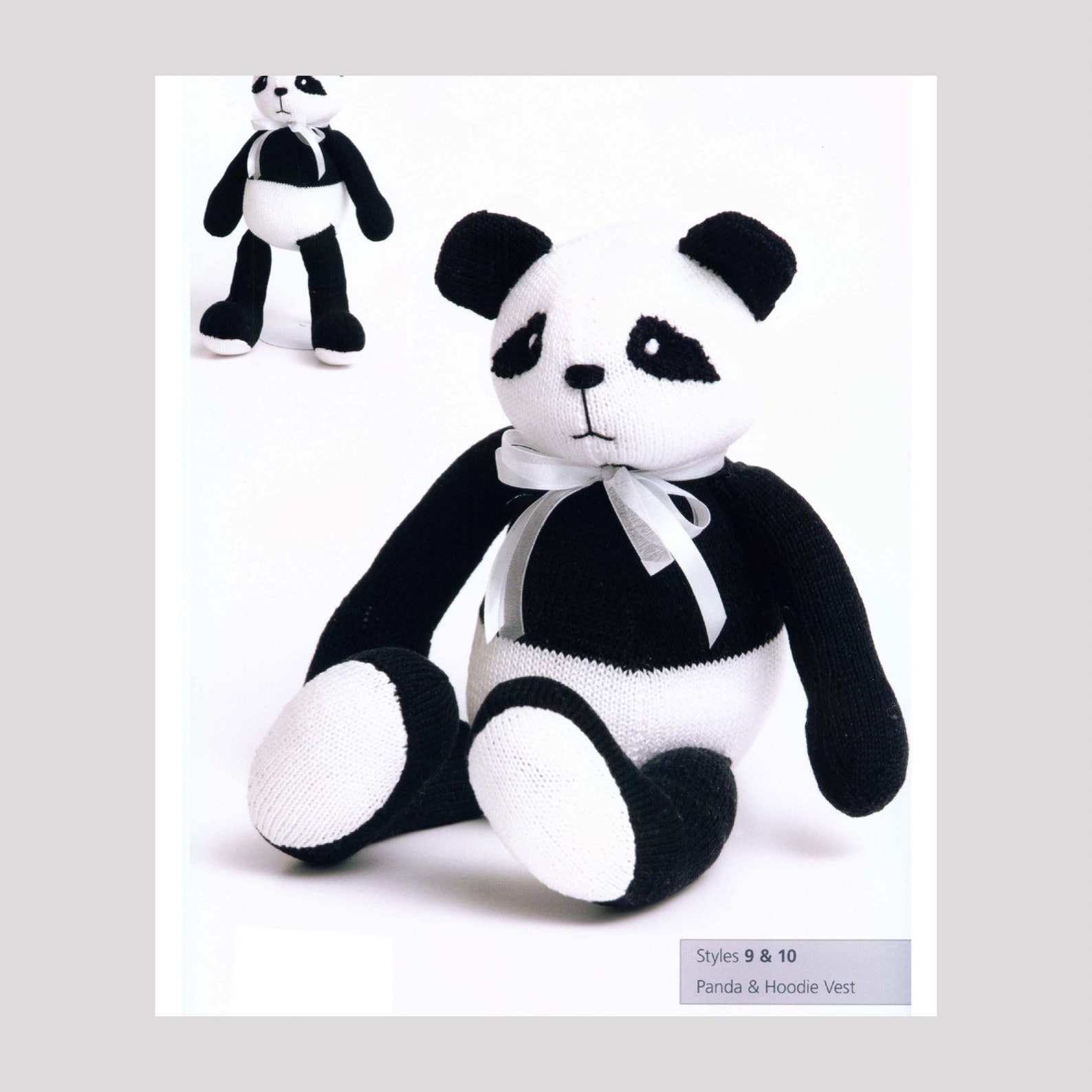 Panda Toy Knitting Pattern PDF, E-book PDF Download, Plush Knit Toy ...