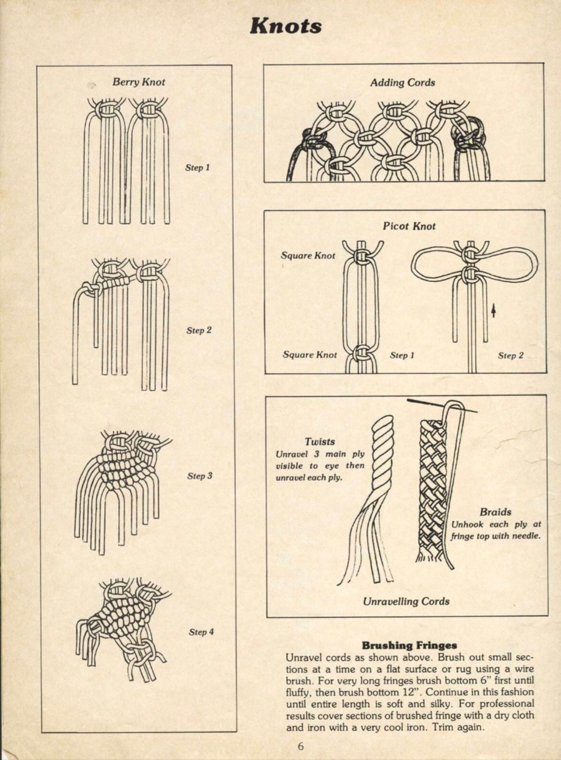 SET of 3 Macrame Pdf Patterns, 1970's Decor, DIY Macrame, Vintage Home ...