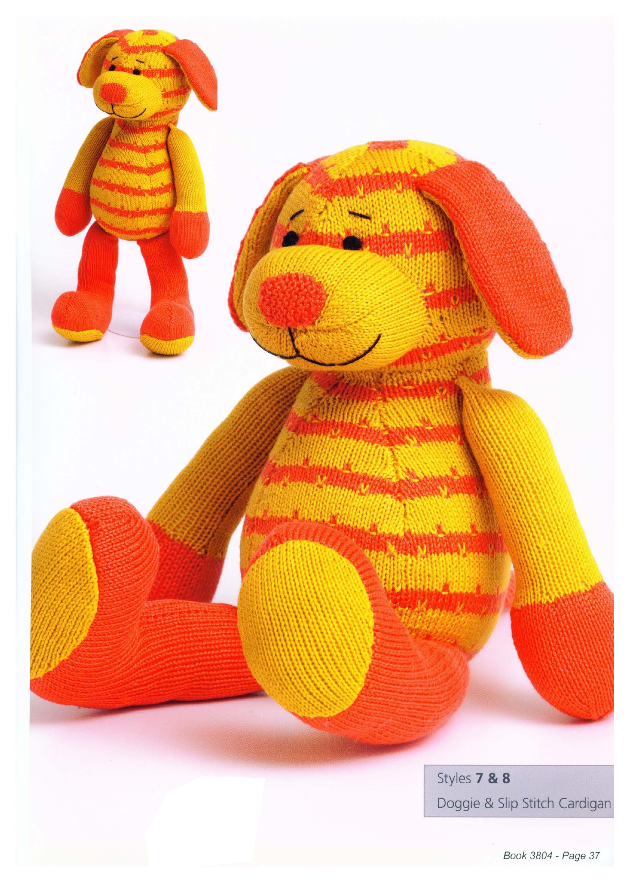 Doggie Toy Knitting Pattern PDF, E-book PDF Download, Stuffed Toys ...