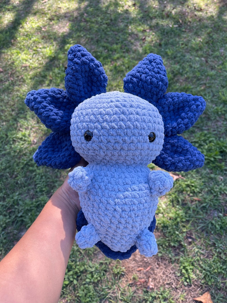 Handmade Chunky Axolotl Plush - Etsy