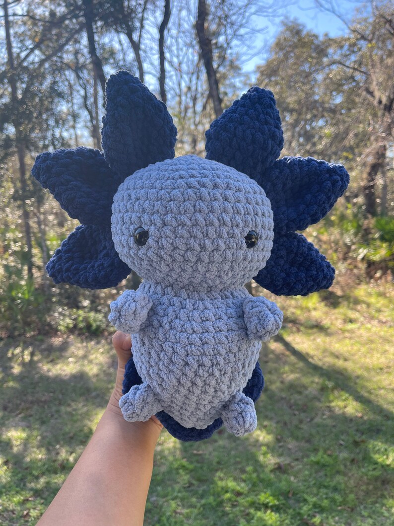 Handmade Chunky Axolotl Plush - Etsy