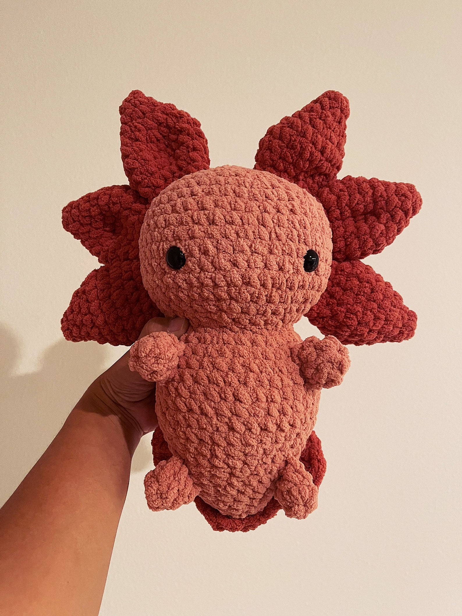Handmade Chunky Axolotl Plush - Etsy