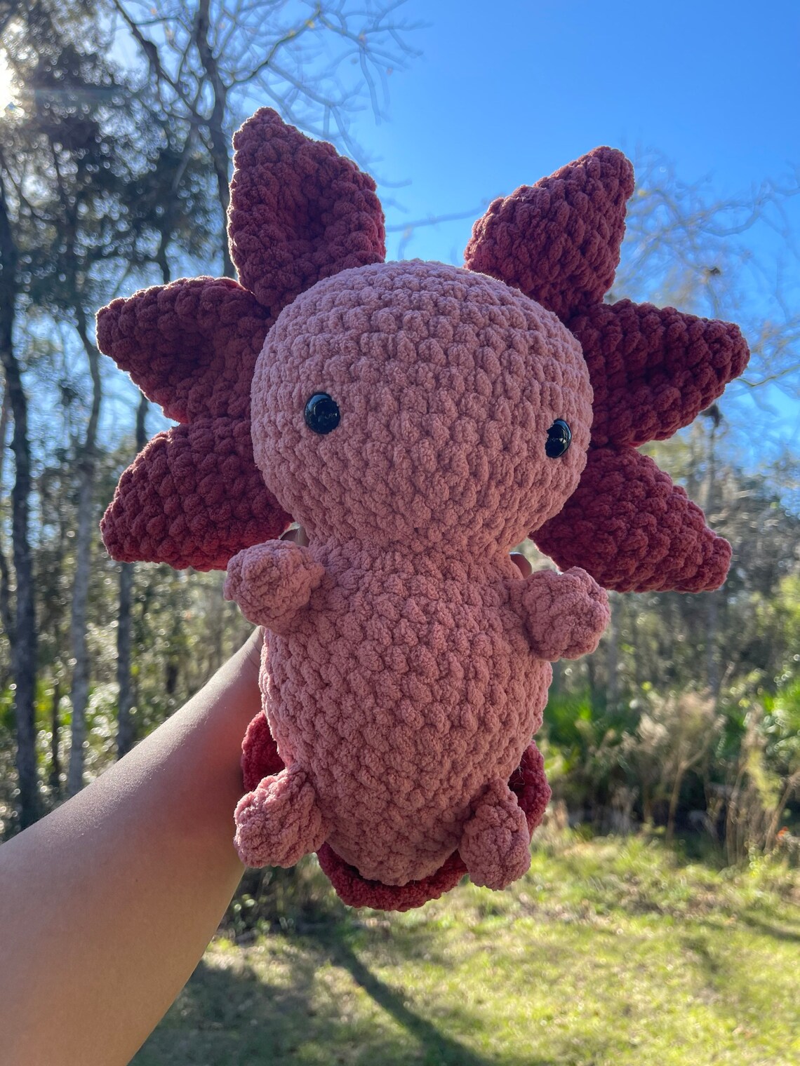 Handmade Chunky Axolotl Plush | Etsy