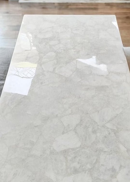 White Quartz Table Top: Modern Furniture, Kitchen & Living Room - Etsy