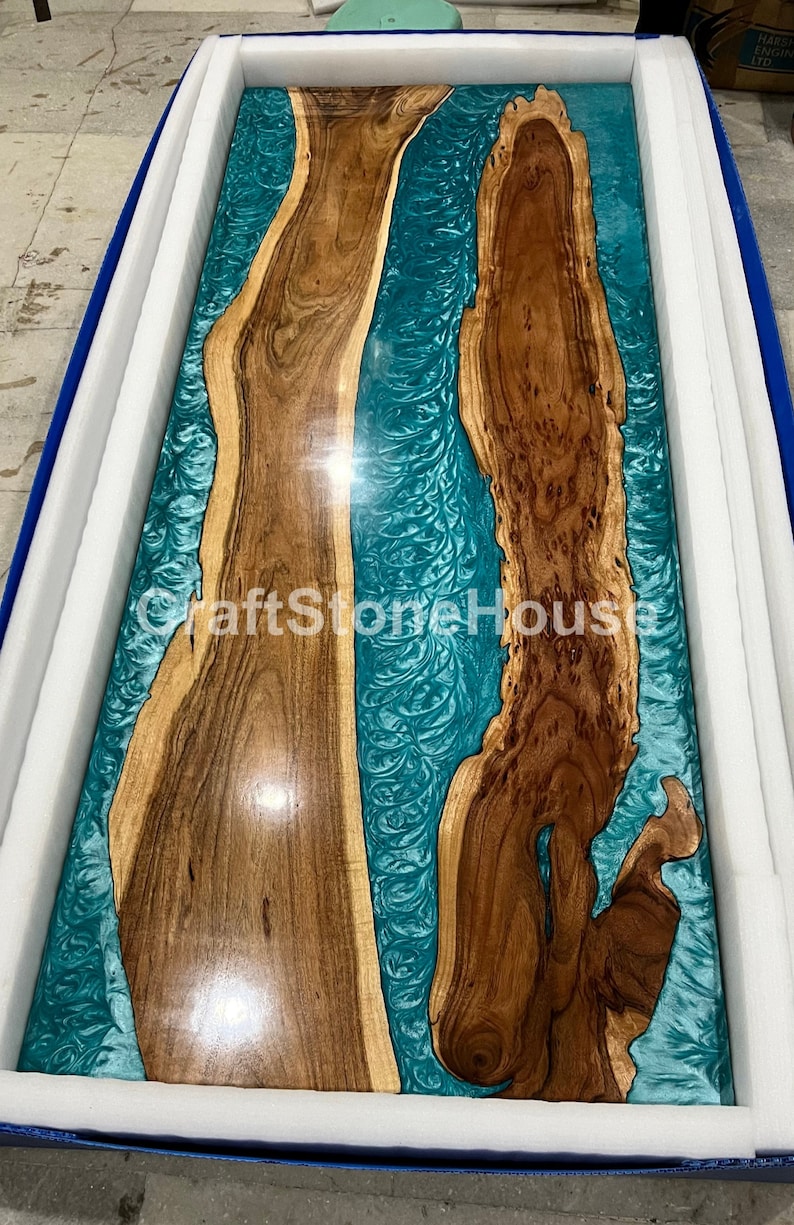 Epoxy Table, Dining, Sofa, Center Table Top Live Edge Walnut Table ...