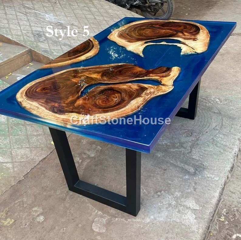 Oval Epoxy Table Epoxy Dining Table Resin Wooden Table - Etsy