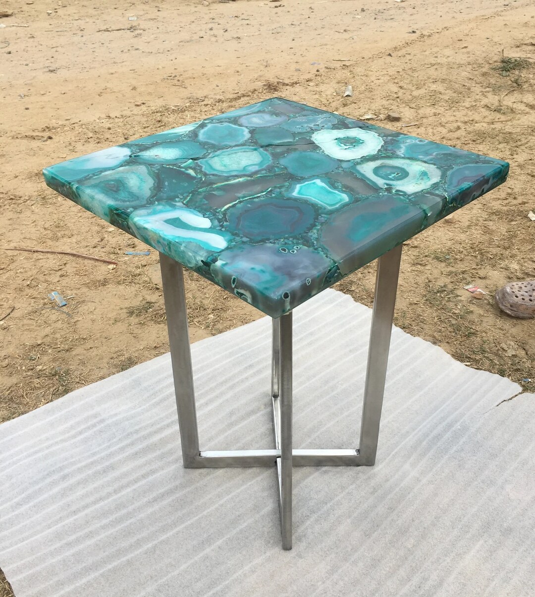 Agate Table Top, Square Table, Side Table, Coffee Table, Patio Table ...