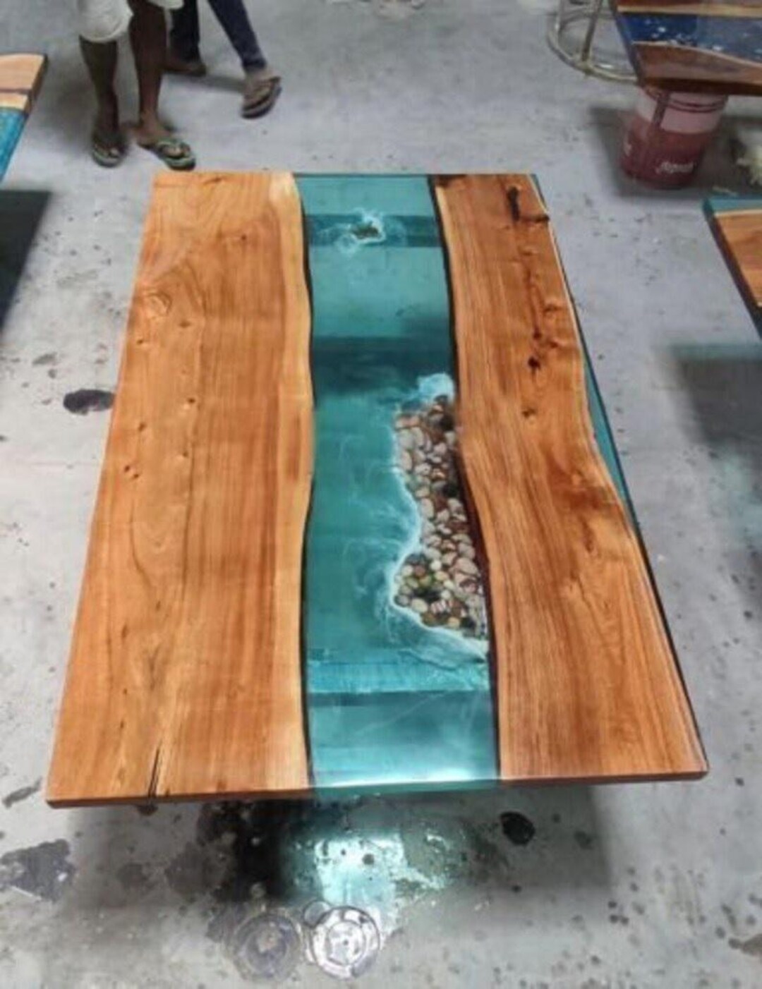 Made to Order Epoxy Table Tops for Dining & Kitchen Decorative Resin ...