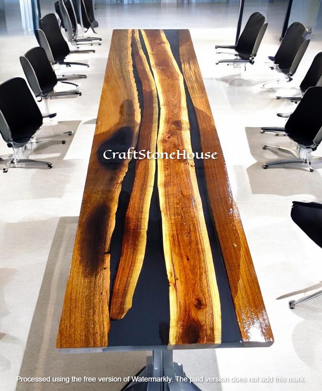Exclusive Rectangle Epoxy Resin Office Conference Meeting Handmade ...