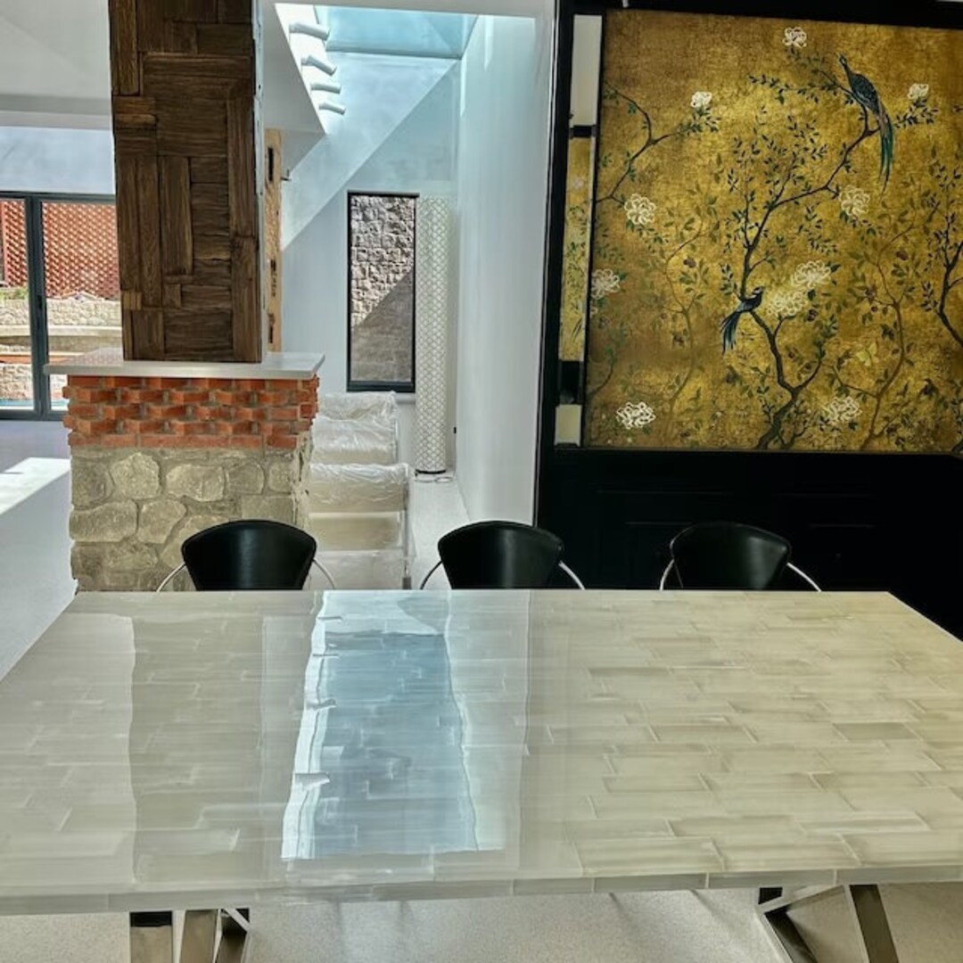 Selenite Crystal Table Top Glowing Harmony for Kitchen and Dining ...