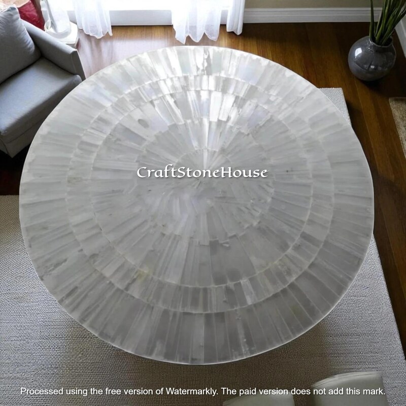 Selenite Coffee Table - Etsy UK