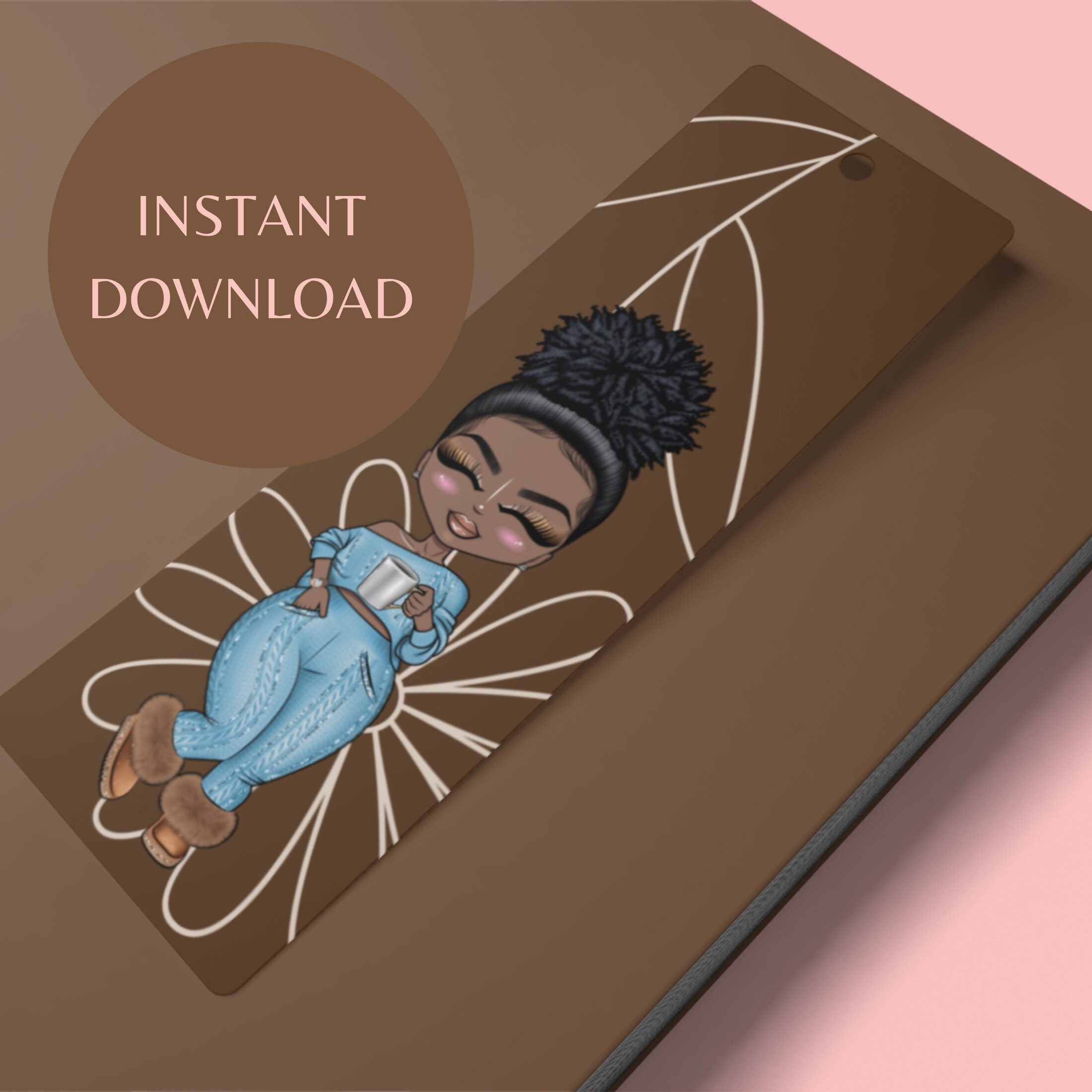 Black Girl Bookmarks Black Woman Bookmark Printable - Etsy