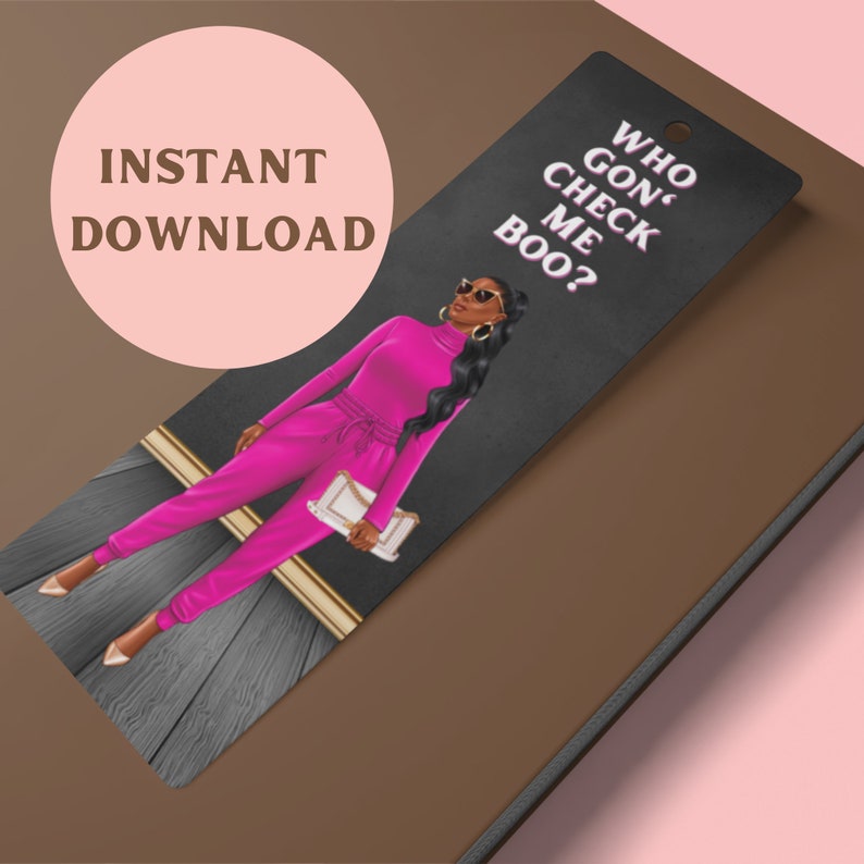 Black Girl Bookmarks Black Woman Bookmark Printable - Etsy