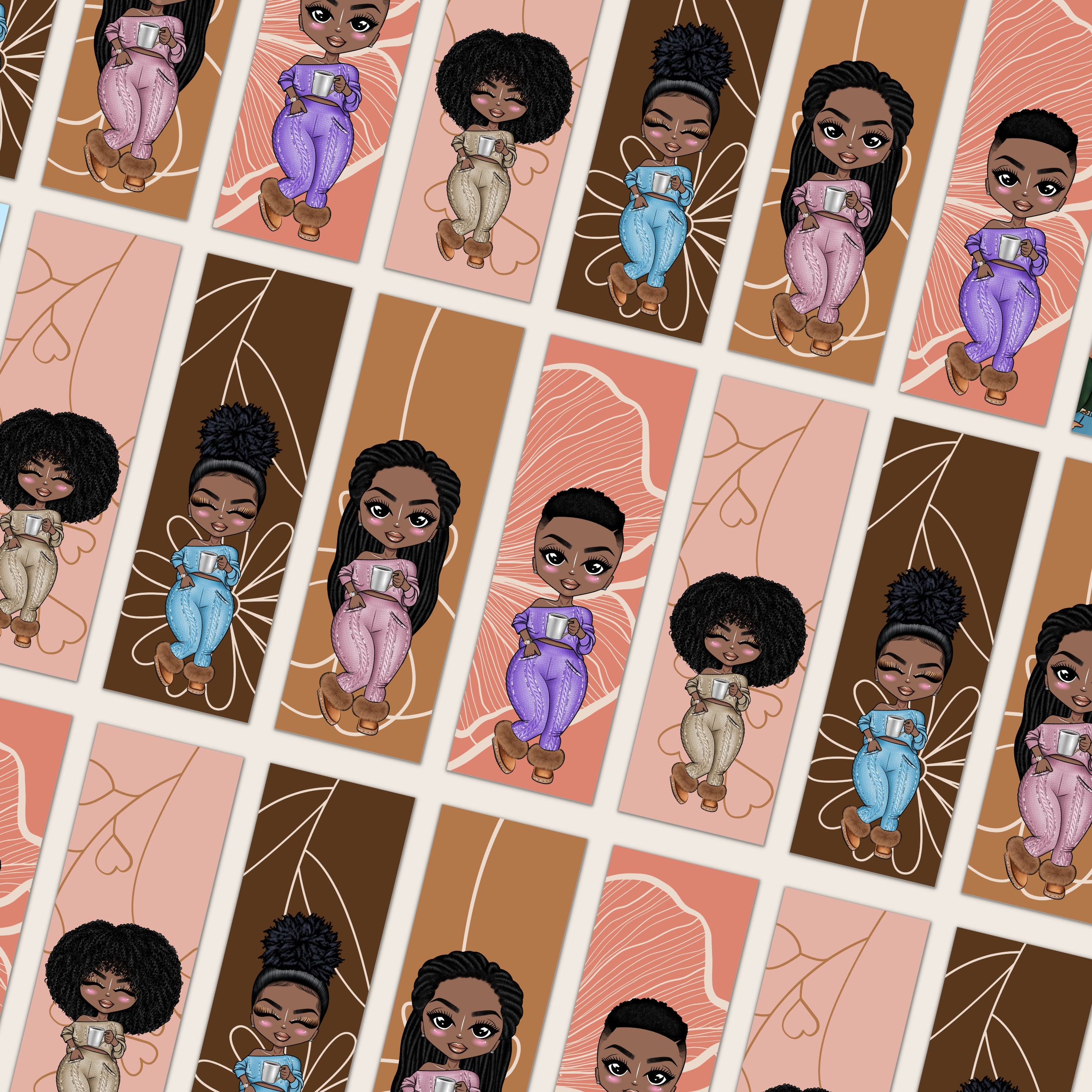 Black Girl Bookmarks Black Woman Bookmark Printable Bookmark African ...