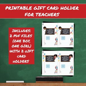 Teacher Appreciation Week Gift Card Holder | Printable Gift Card Tag ...