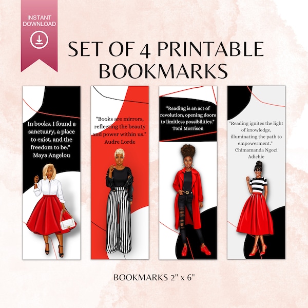 Black History Bookmark Printable - Etsy